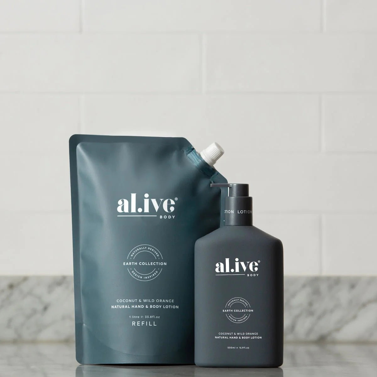 1 Ltr Lotion Refill Coconut & Wild Orange | Al.ive Body – Mr-and-Dac