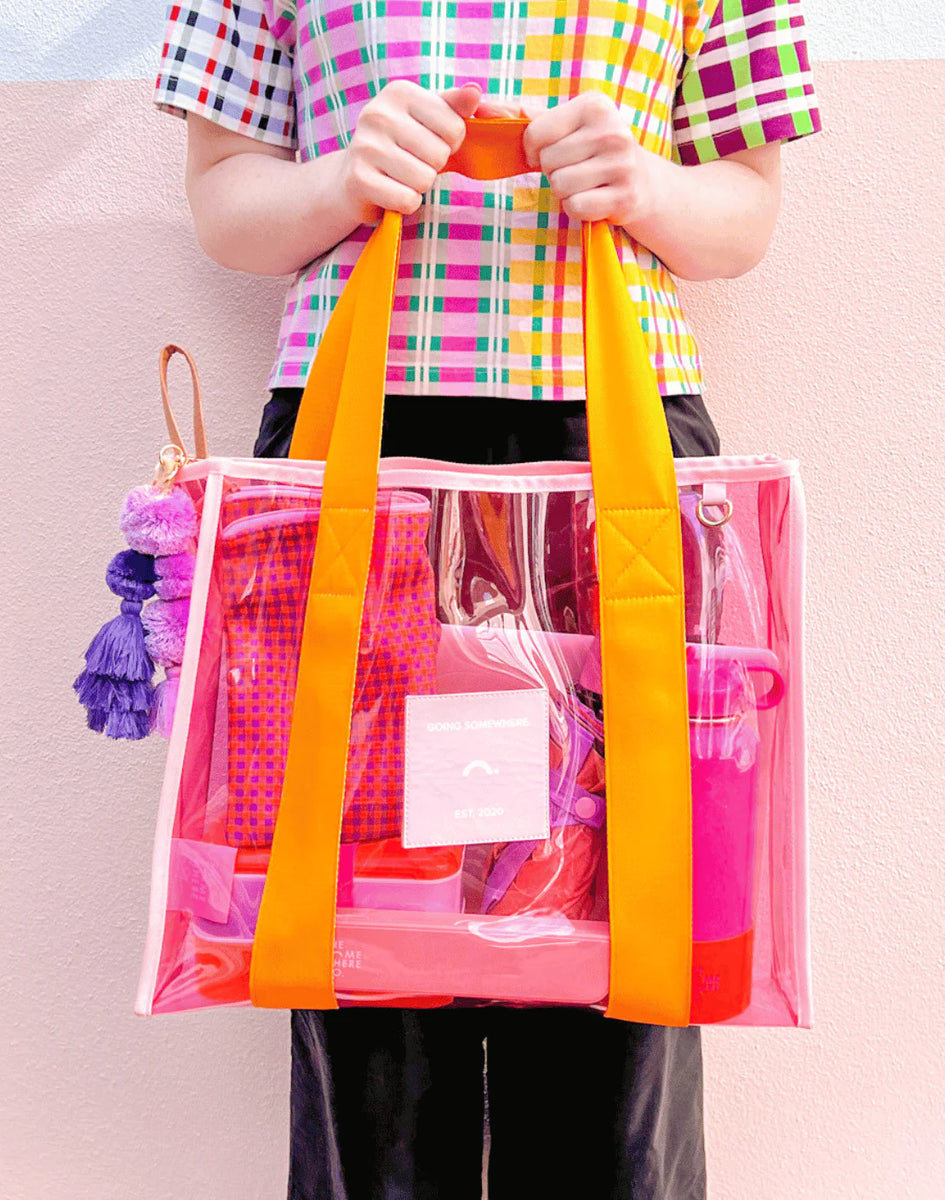 Orange & Pink Cheeky Tote Bag | The Somewhere Co – Mr-and-Dac